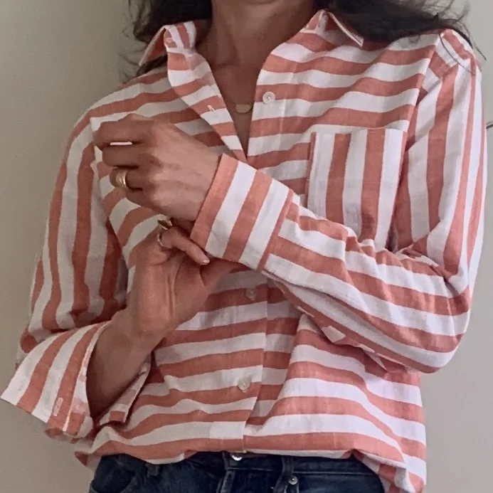 Playing with Stripes on the Relaxed Menswear Inspired Closet Core Jenna ...