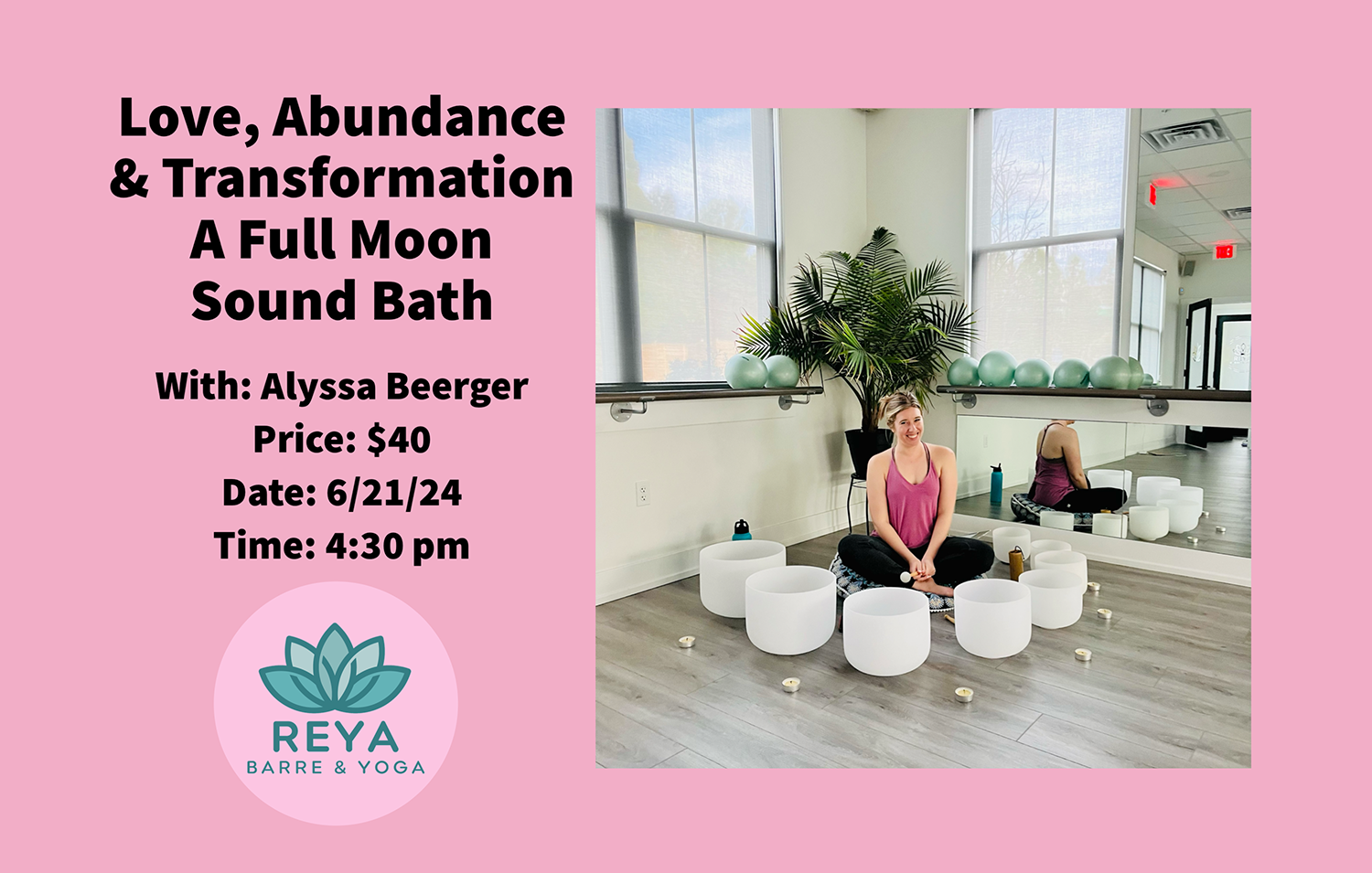 Events — REYA Barre & Yoga