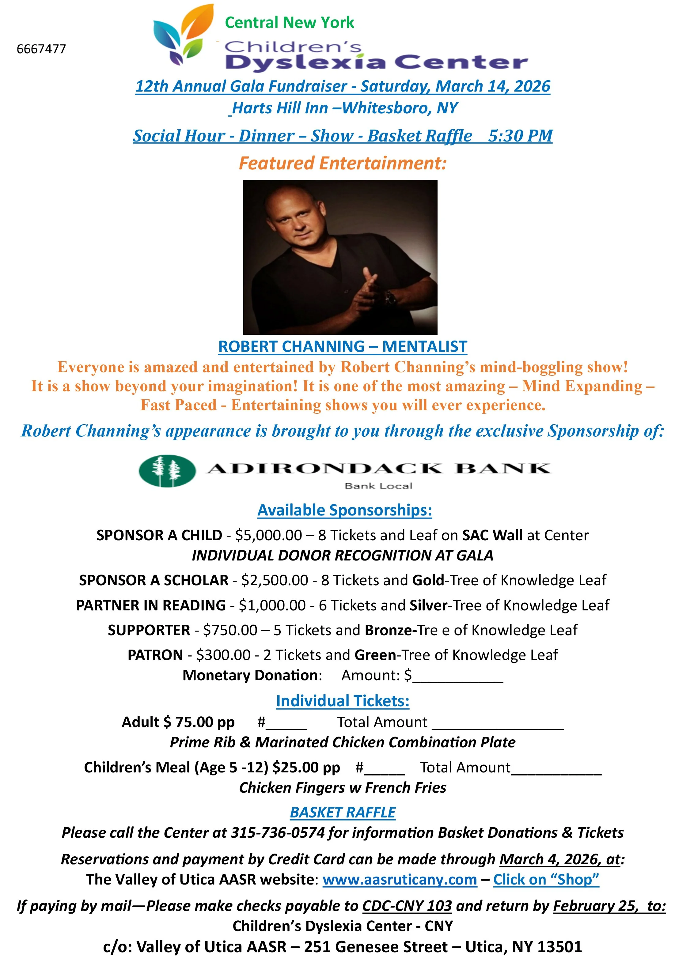 Join us for the Children’s Dyslexia Gala 2026! — Valley of Utica AASR