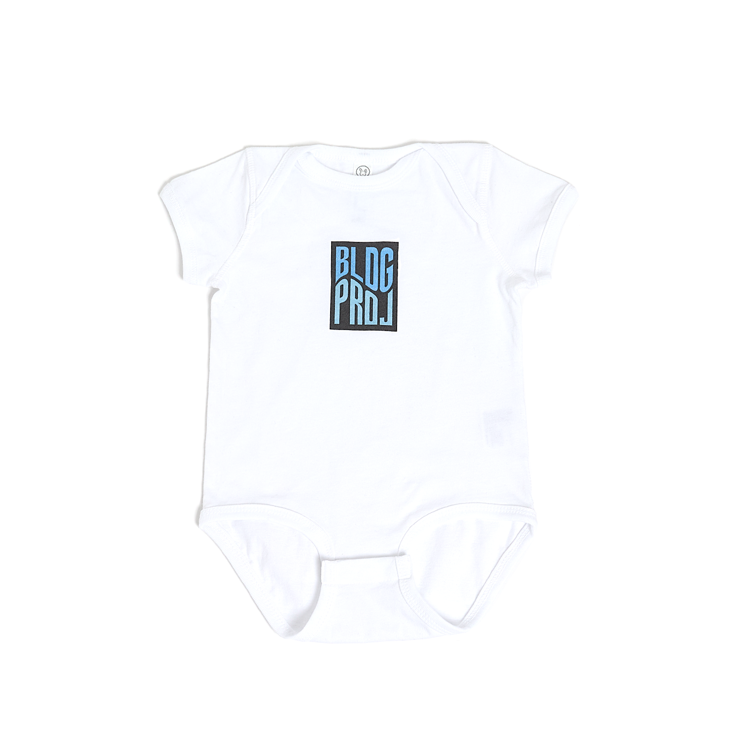 BABY ONESIE - WHITE - OG BLDG LOGO — BLDG PROJECTS