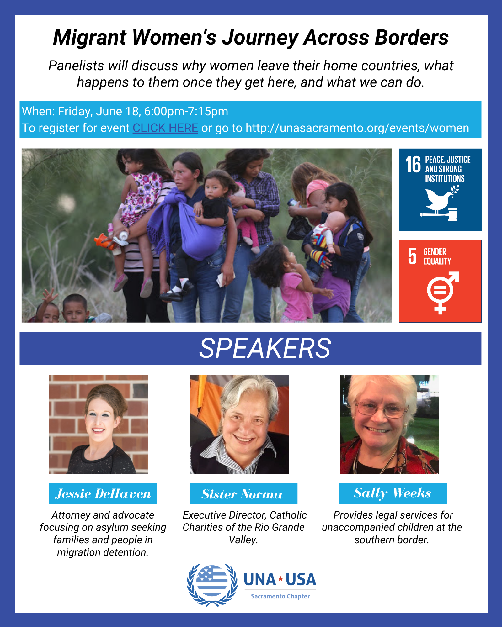 Migrant Womens' Journey Across Borders — UNA Sacramento