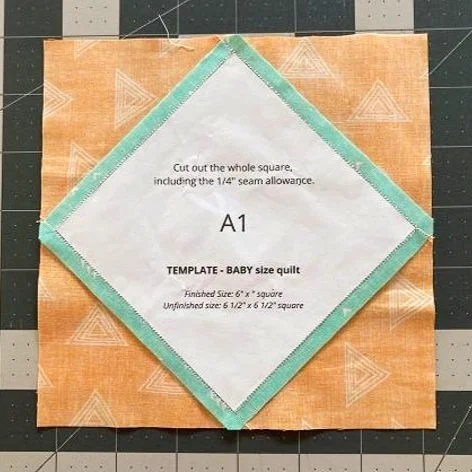 Square-in-a-Square Block - Paper Piecing tutorial — Lou Lou & Betty