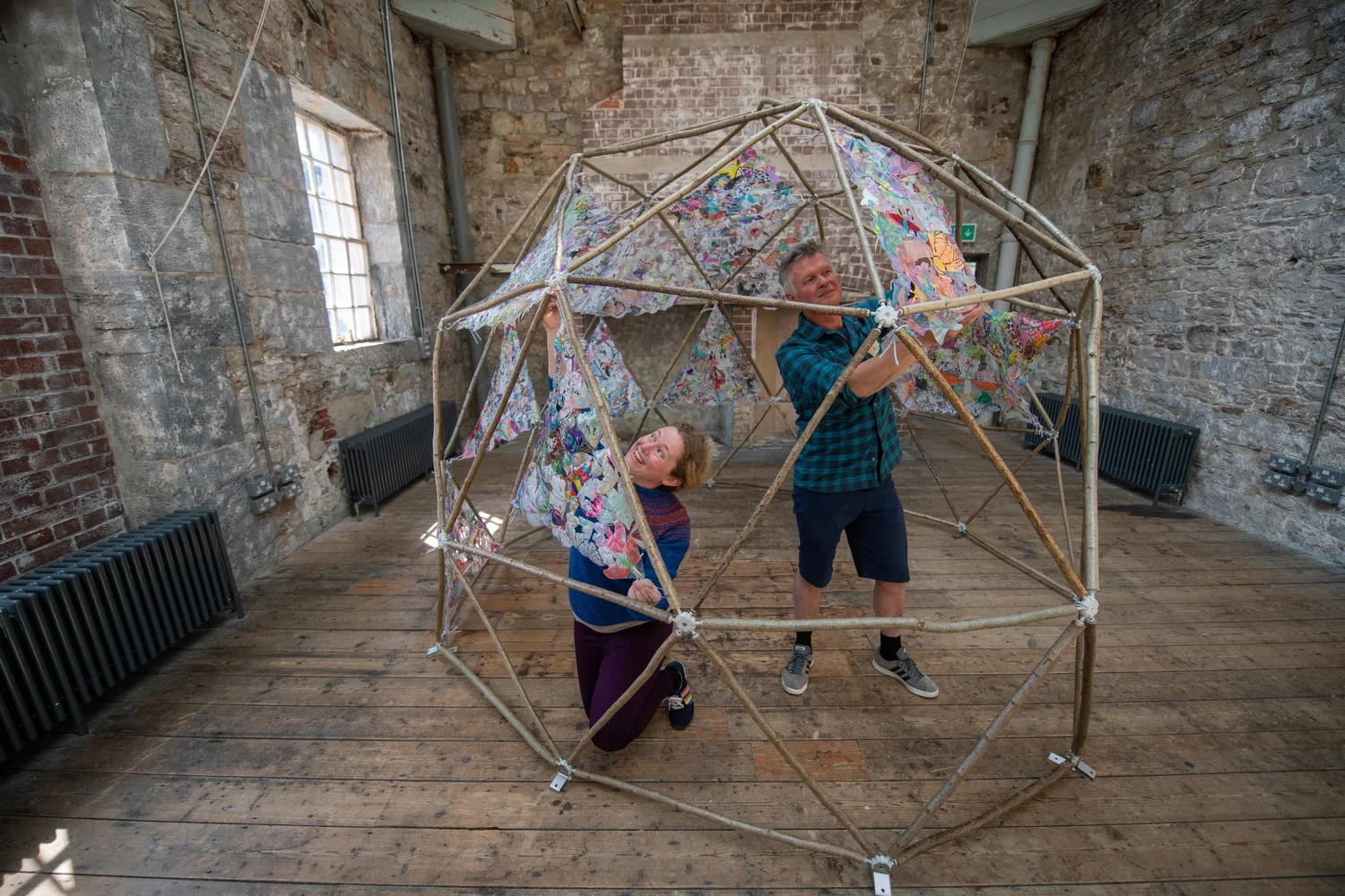 Our Moths to a Flame geodesic dome — The Art and Energy Collective
