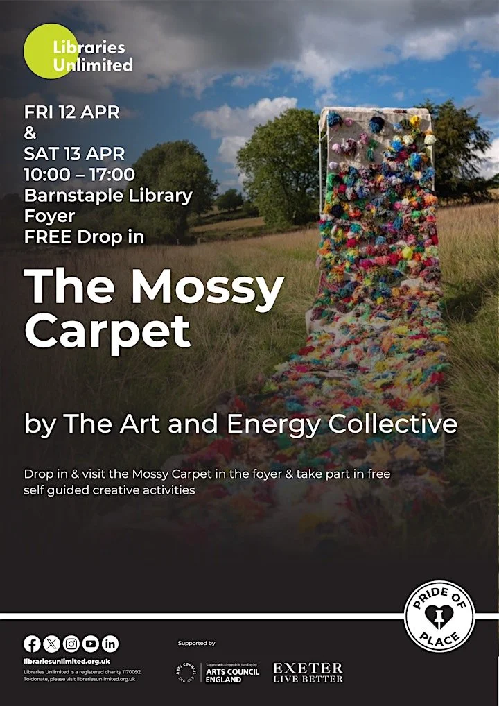 The Mossy Carpet at Barnstaple Library — The Art and Energy Collective
