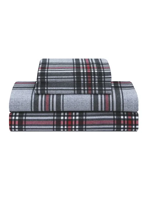 Plaid Flannel Sheet Collection