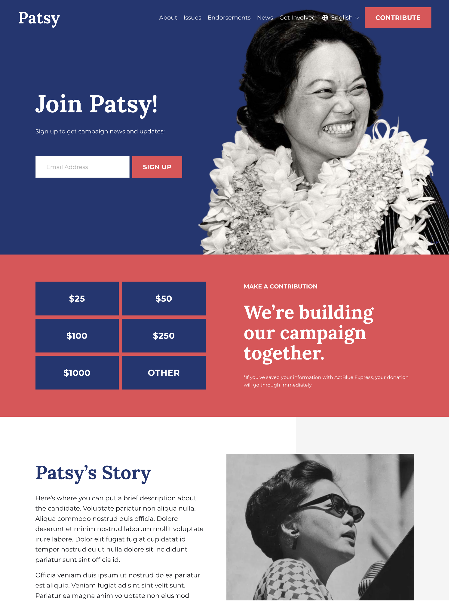 Political Campaign Website Templates & Done-For-You Sites