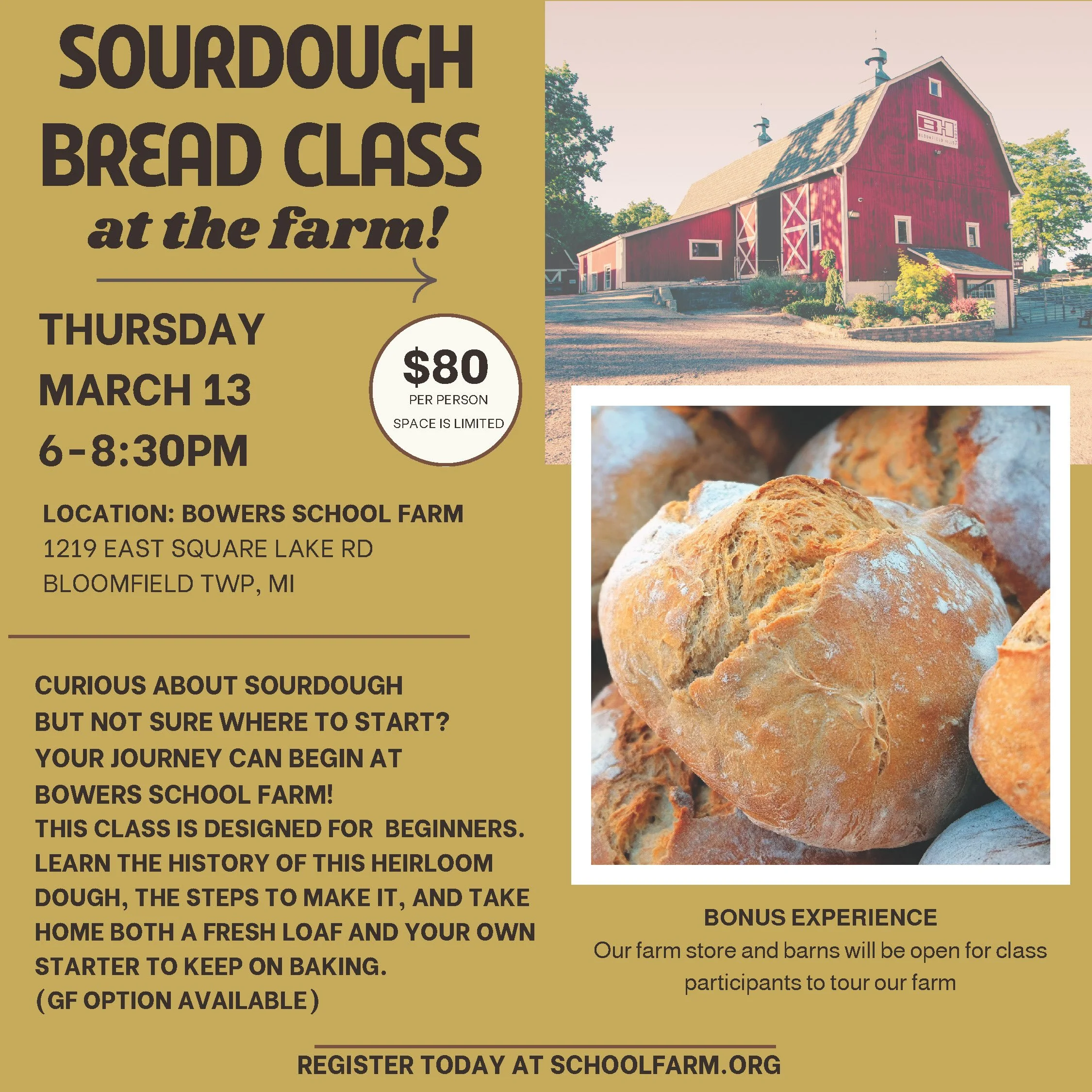Sourdough Bread Class — Bowers Farm