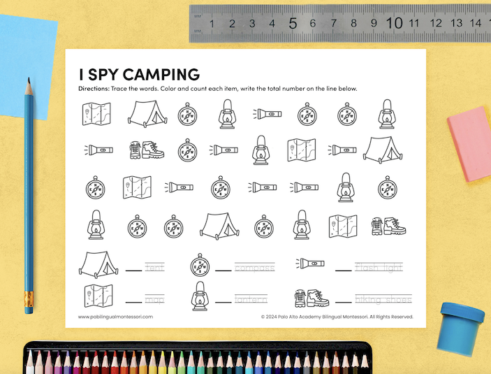 Free Kids Worksheets — Palo Alto Academy Bilingual Montessori