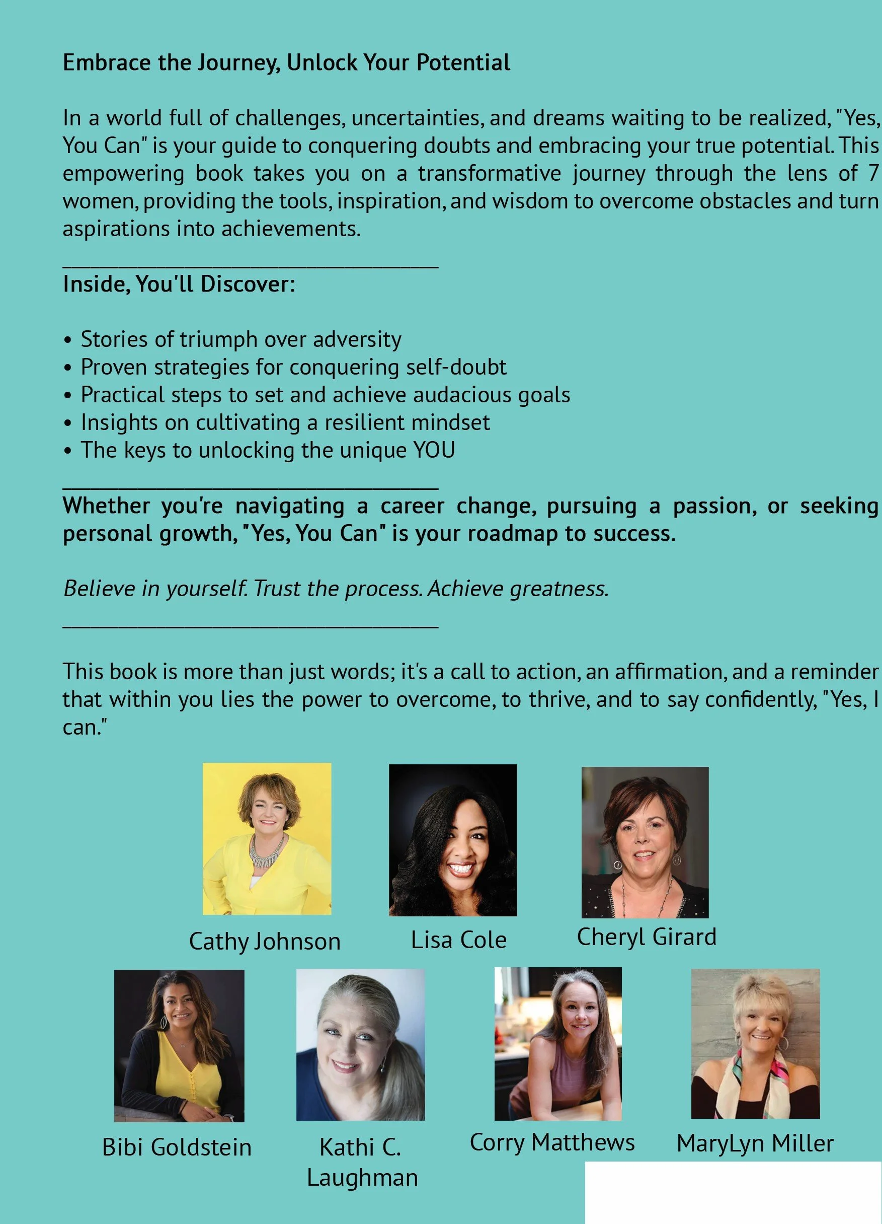 YES YOU CAN Book Pre-Launch — YES I CAN Living