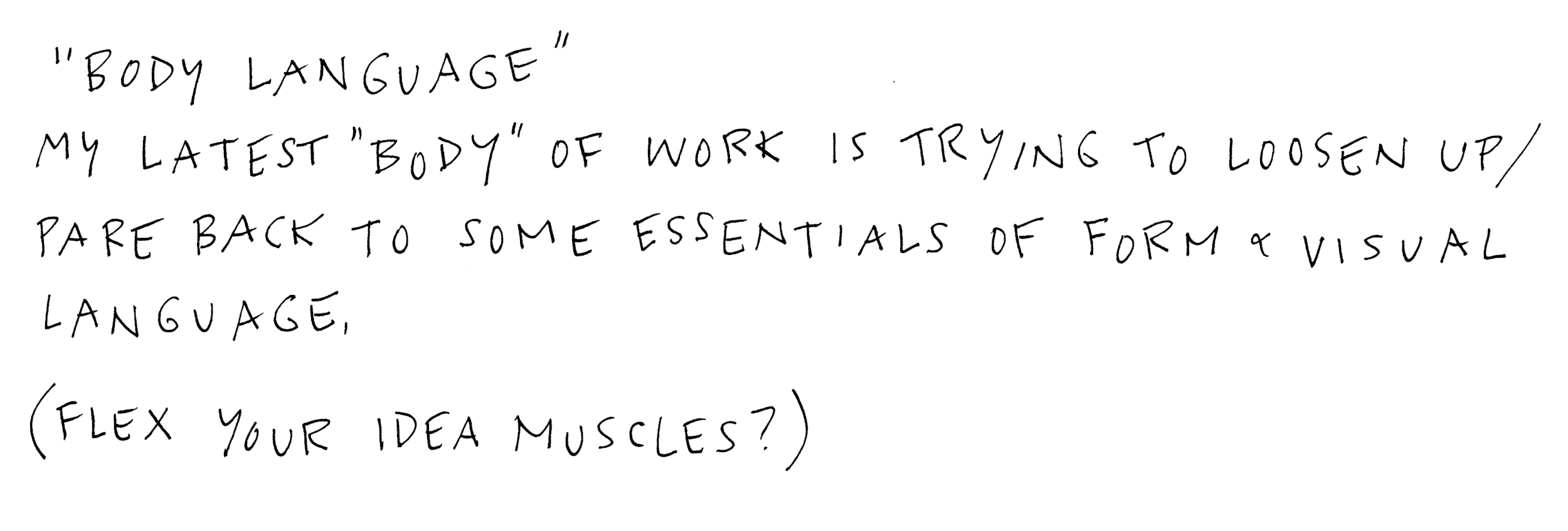 Body Language art Judy Dunn