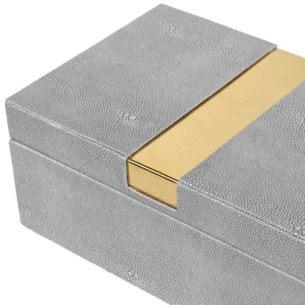 Set of 3 Faux Shagreen Boxes — CCco.