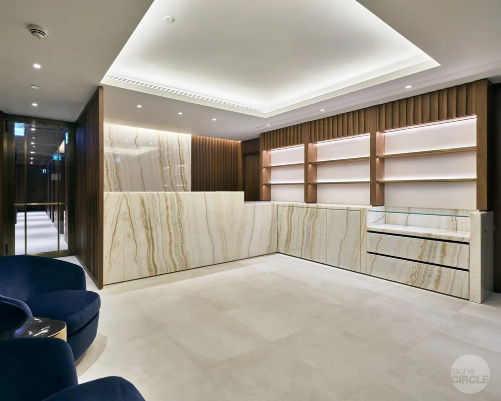Bespoke stone for retail stores and offices — stoneCIRCLE stone fabricators