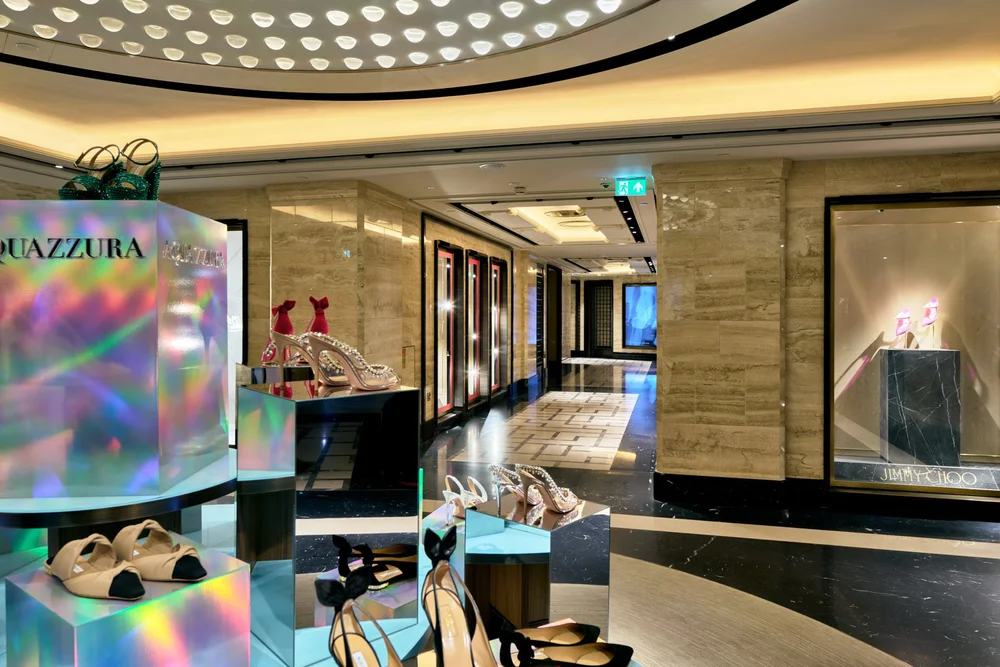 Marble and travertine for Harrods Shoe Heaven — stoneCIRCLE stone ...