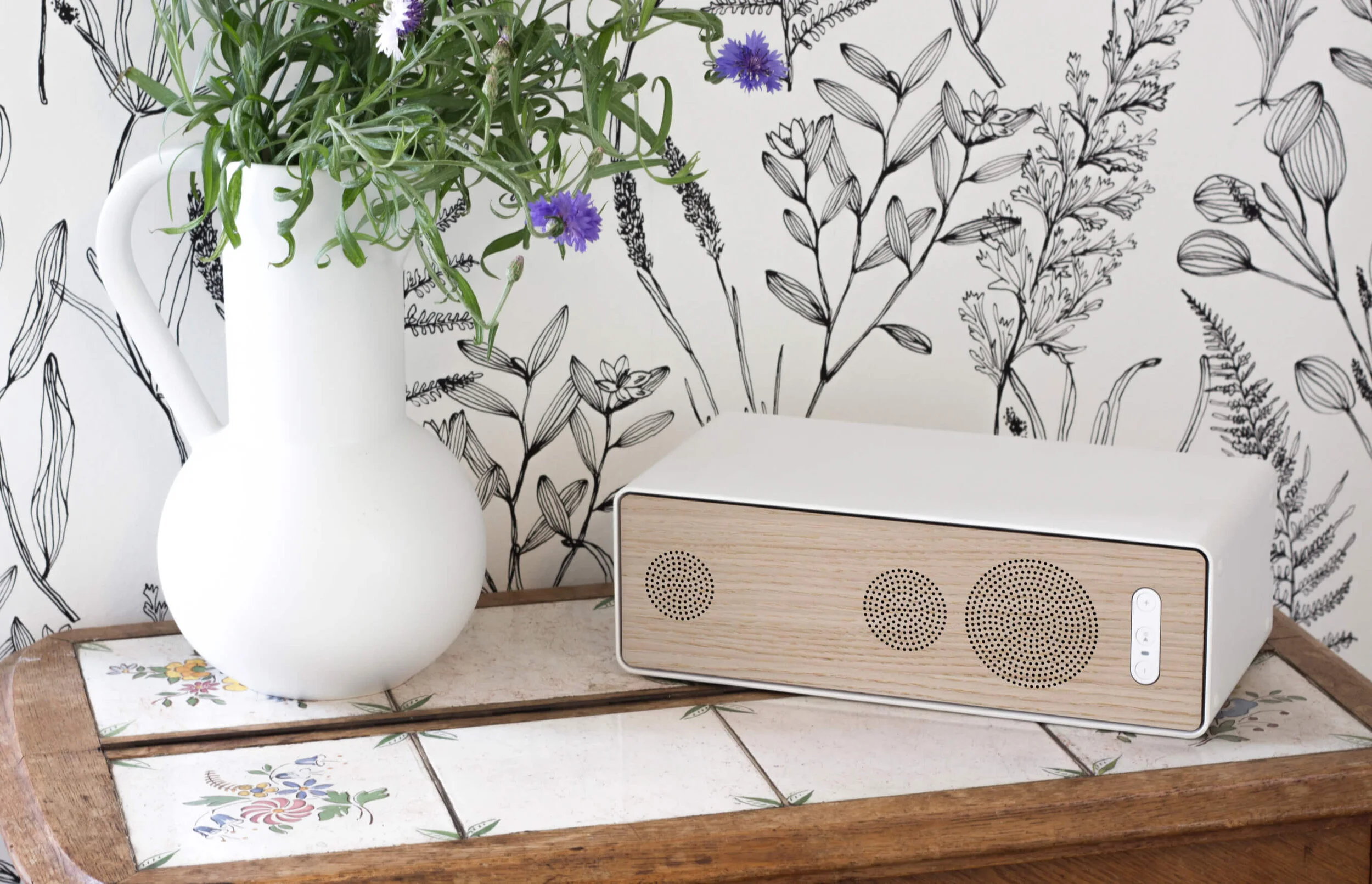 Oak wood front for IKEA Symfonisk — Unisk