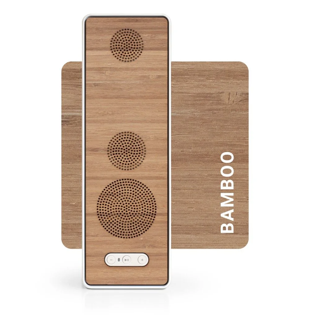 Bamboo caramel veneer front for IKEA Symfonisk — Unisk