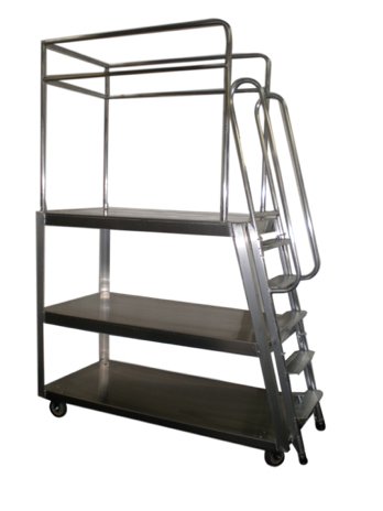 Ladder Carts — Picking Carts With Ladders | Rol-Away