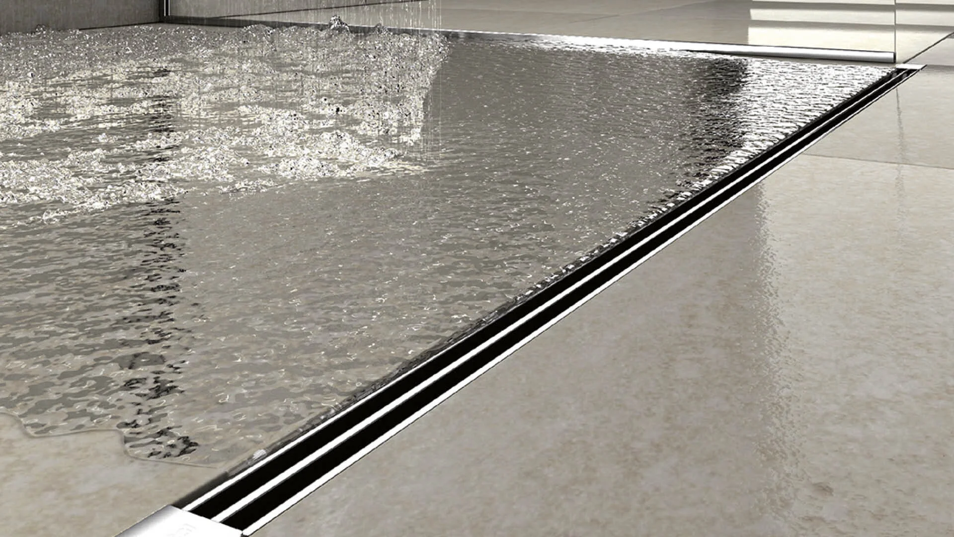 LINEAR SHOWER DRAIN — SAPPHIRUS STONE & TILE