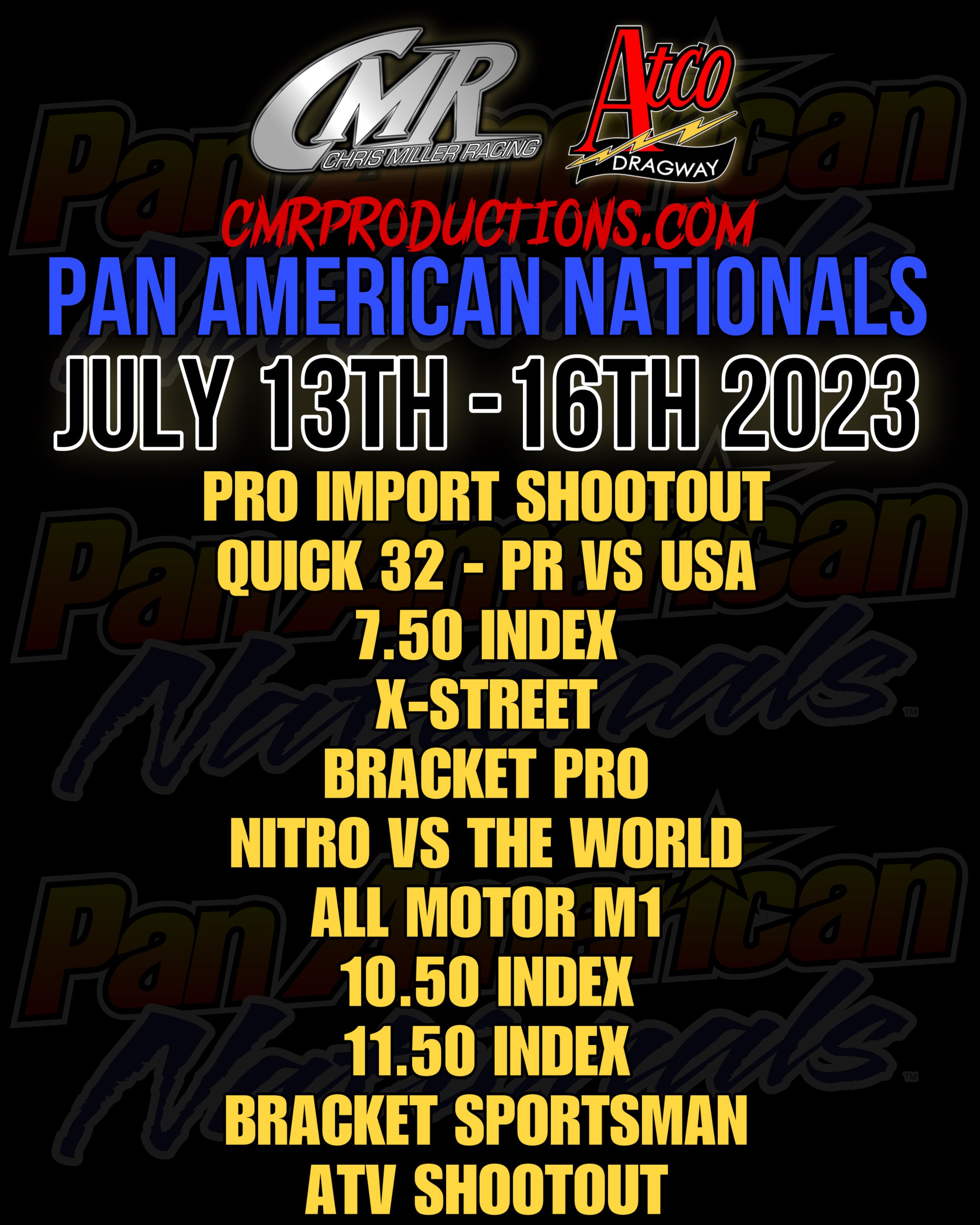 Pan American Nationals — CMR PRODUCTIONS