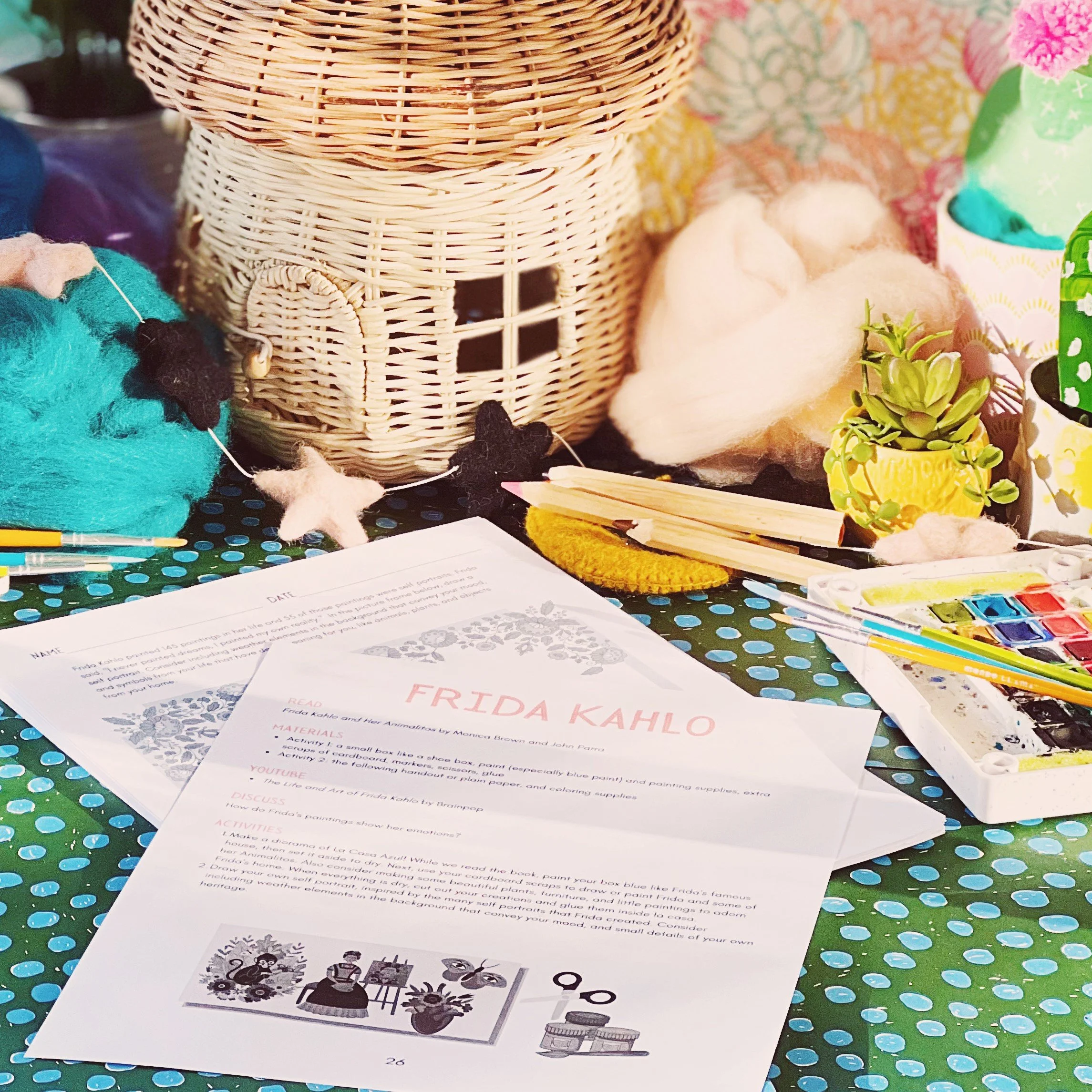 Frida Kahlo Elementary Lesson Plan — mint and bloom