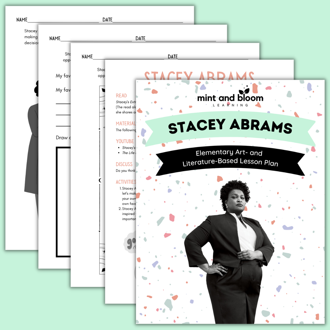 Stacey Abrams Elementary Lesson Plan — mint and bloom