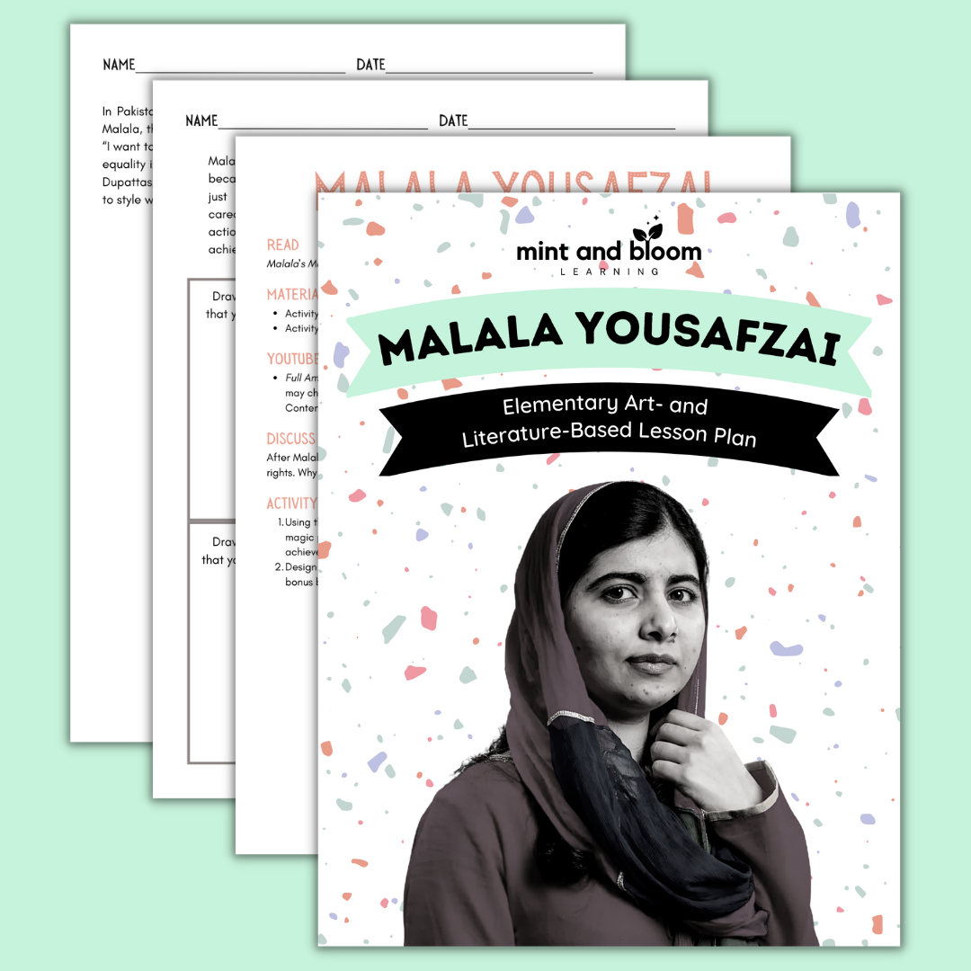 Malala Yousafzai Elementary Lesson Plan — mint and bloom