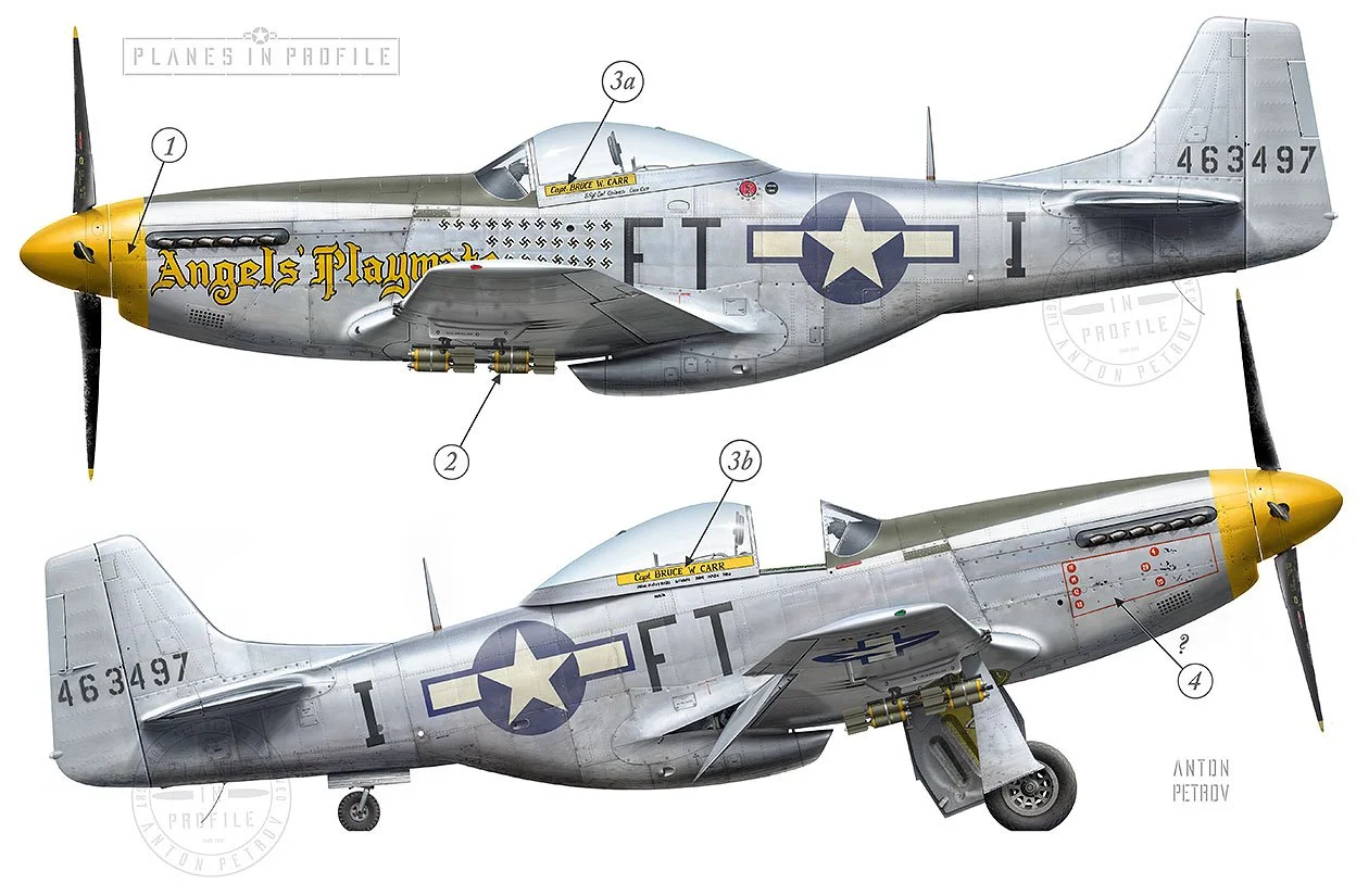 Carr's “ANGELS’ PLAYMATE” North American, P-51D-20NA (Mustang), serial ...