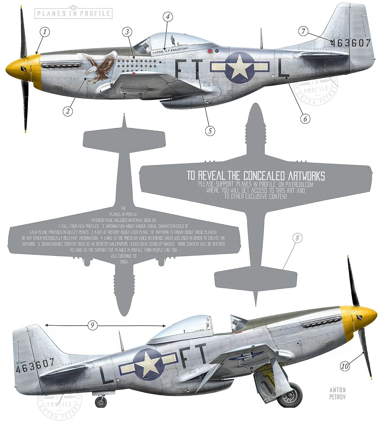 Eagleston's “Feeble Eagle” North American, Mustang, P-51D-20NA , serial ...