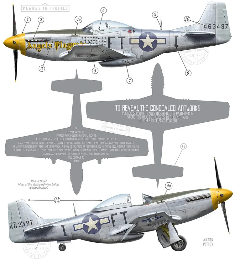 Carr's “ANGELS’ PLAYMATE” North American, P-51D-20NA (Mustang), serial ...