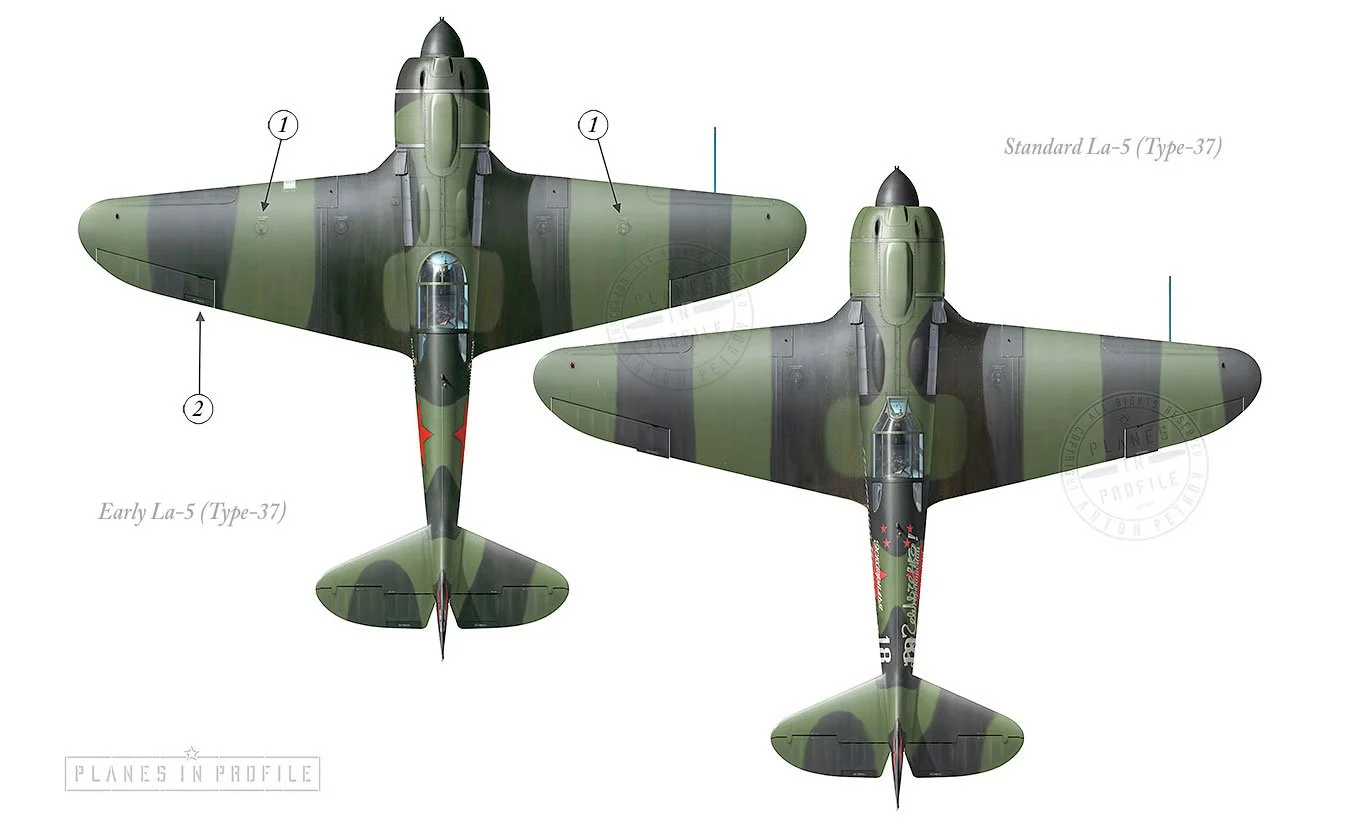 La-5 Description — Planes in Profile