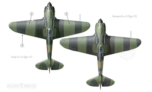 La-5 Description — Planes in Profile