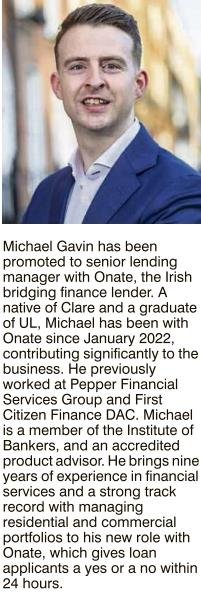 In The Media: Michael Gavin promoted to Senior Lending Manager — Onate