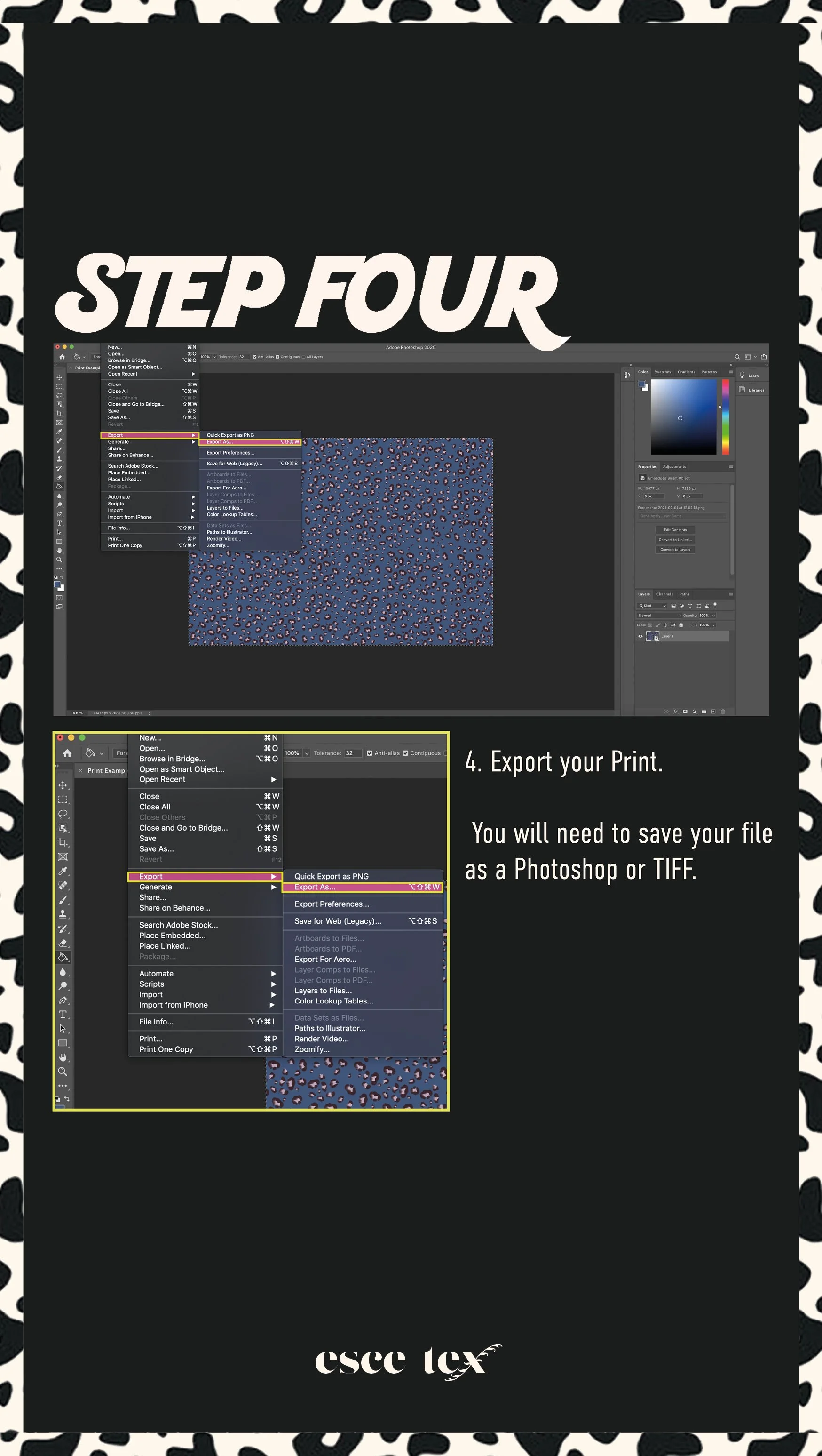 Digital Print Information — esce-tex