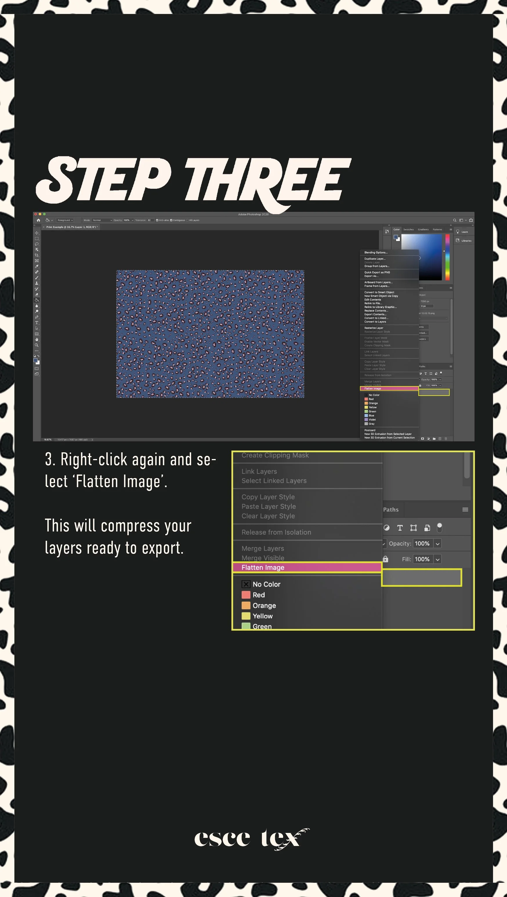 Digital Print Information — esce-tex
