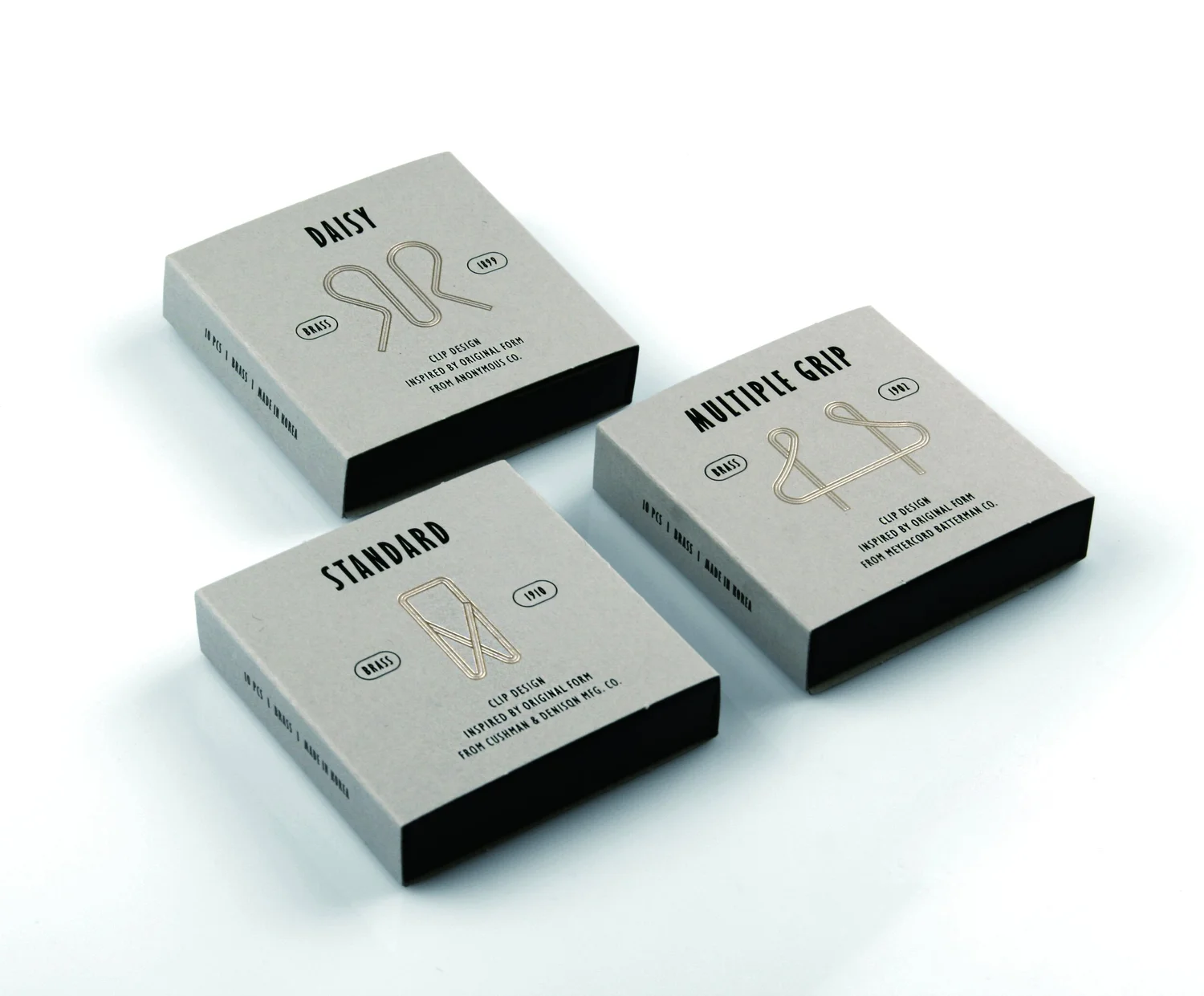 Brass clip series ( DAISY / STANDARD / MULTIPLE GRIP) — Topawards Asia
