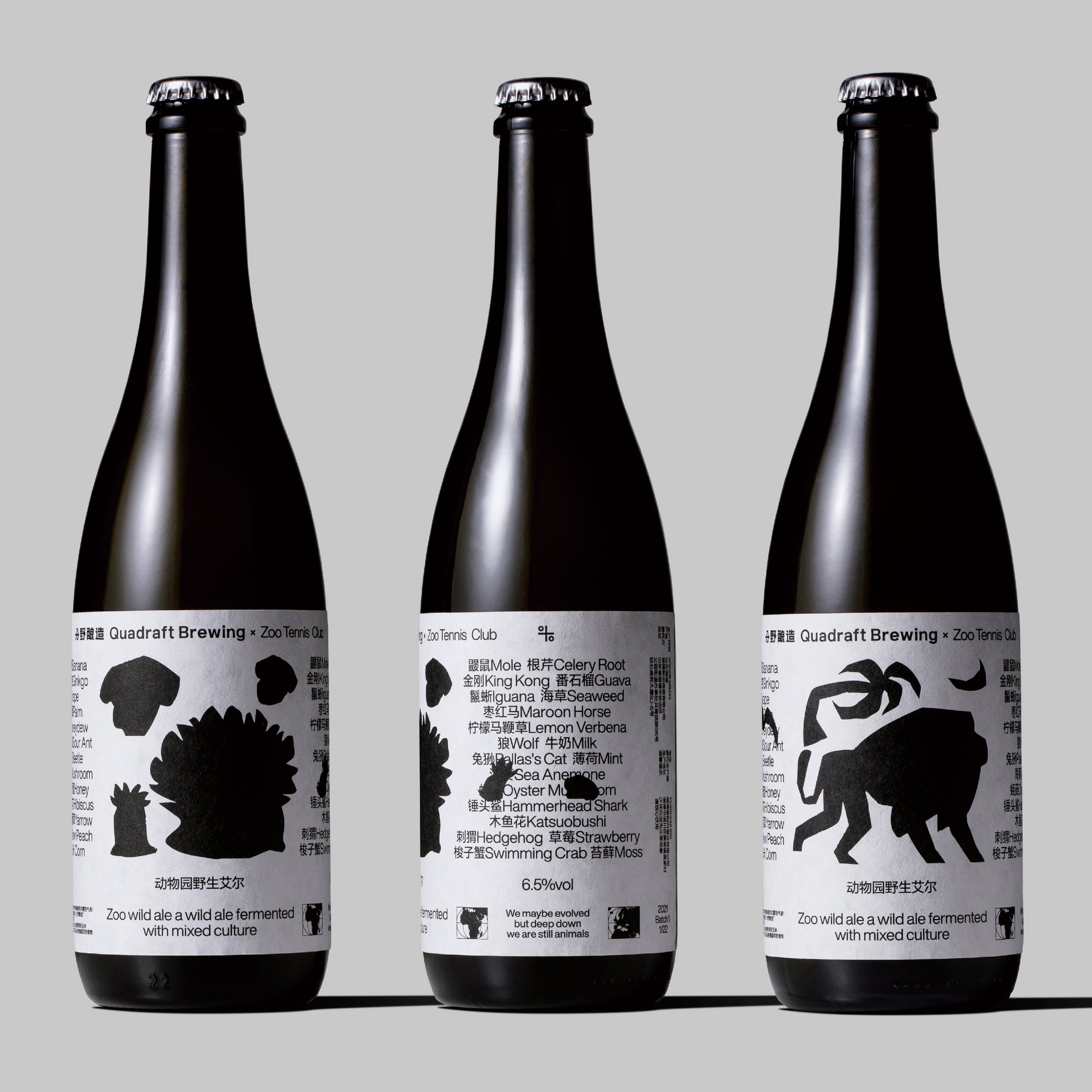 Quadraft Brewing - Zoo wild ale a wild ale fermented with mixed ...