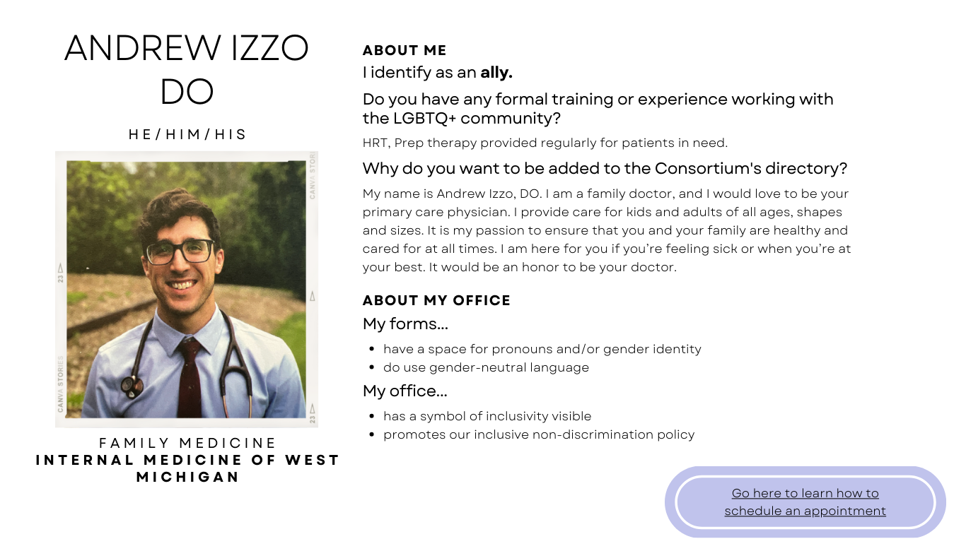 Health Directory - Primary Care — GR LGBTQ+ Healthcare Consortium