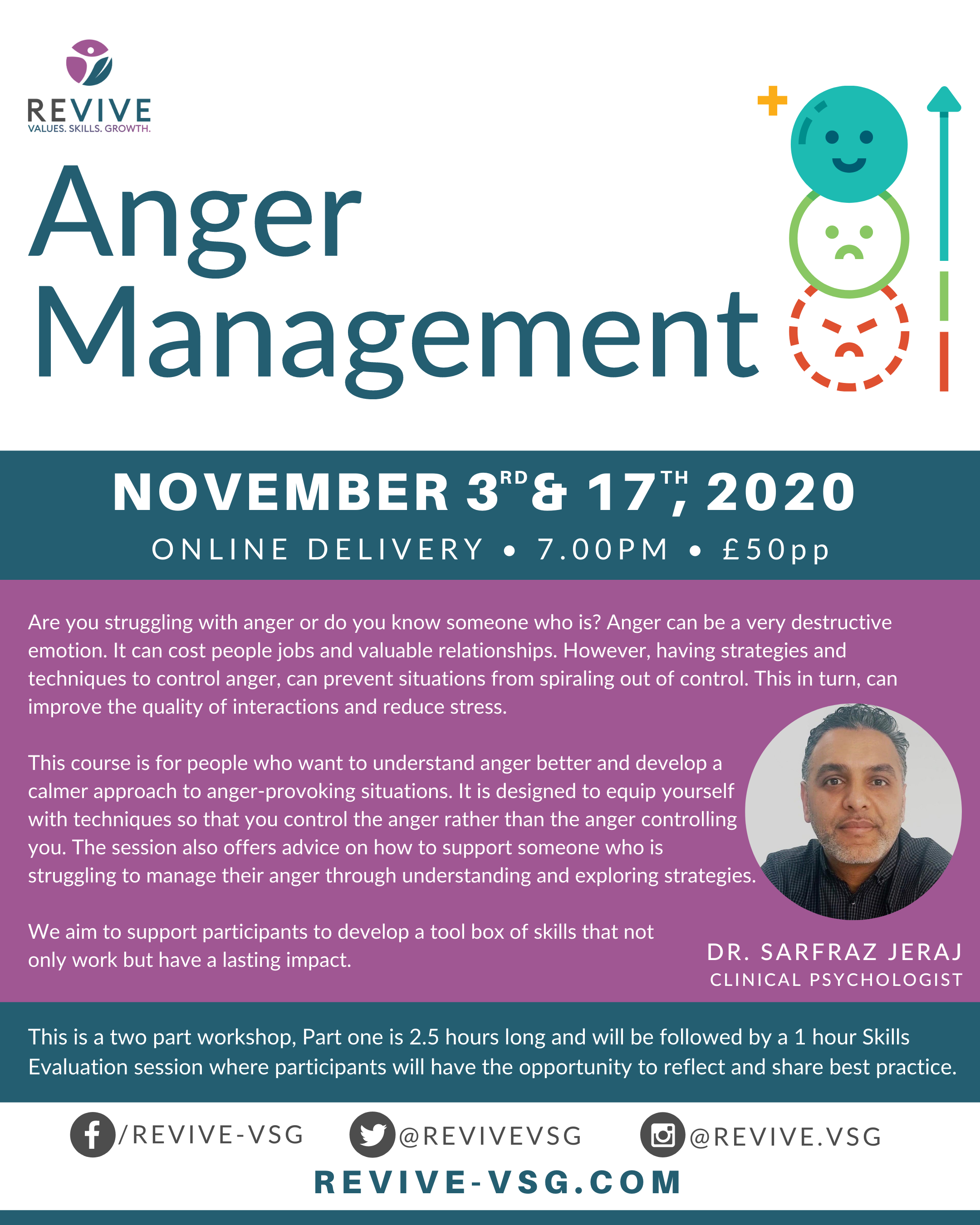 Anger Management Class Flyer