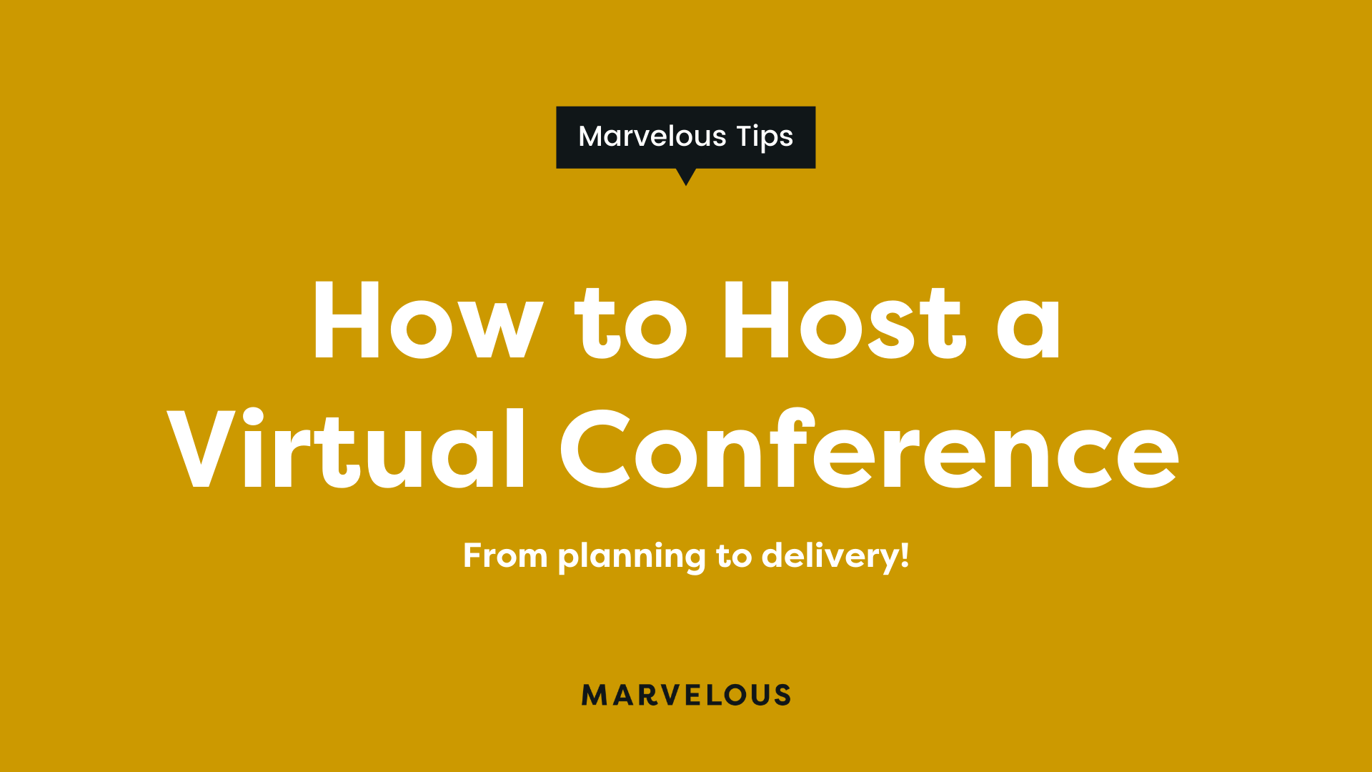 Best Practices for Hosting a Virtual Conference — Marvelous - Create ...