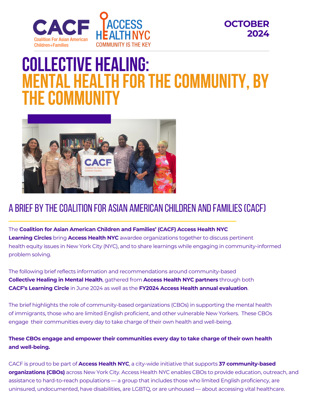 Collective Healing: Mental Health For The Community, By the Community ...