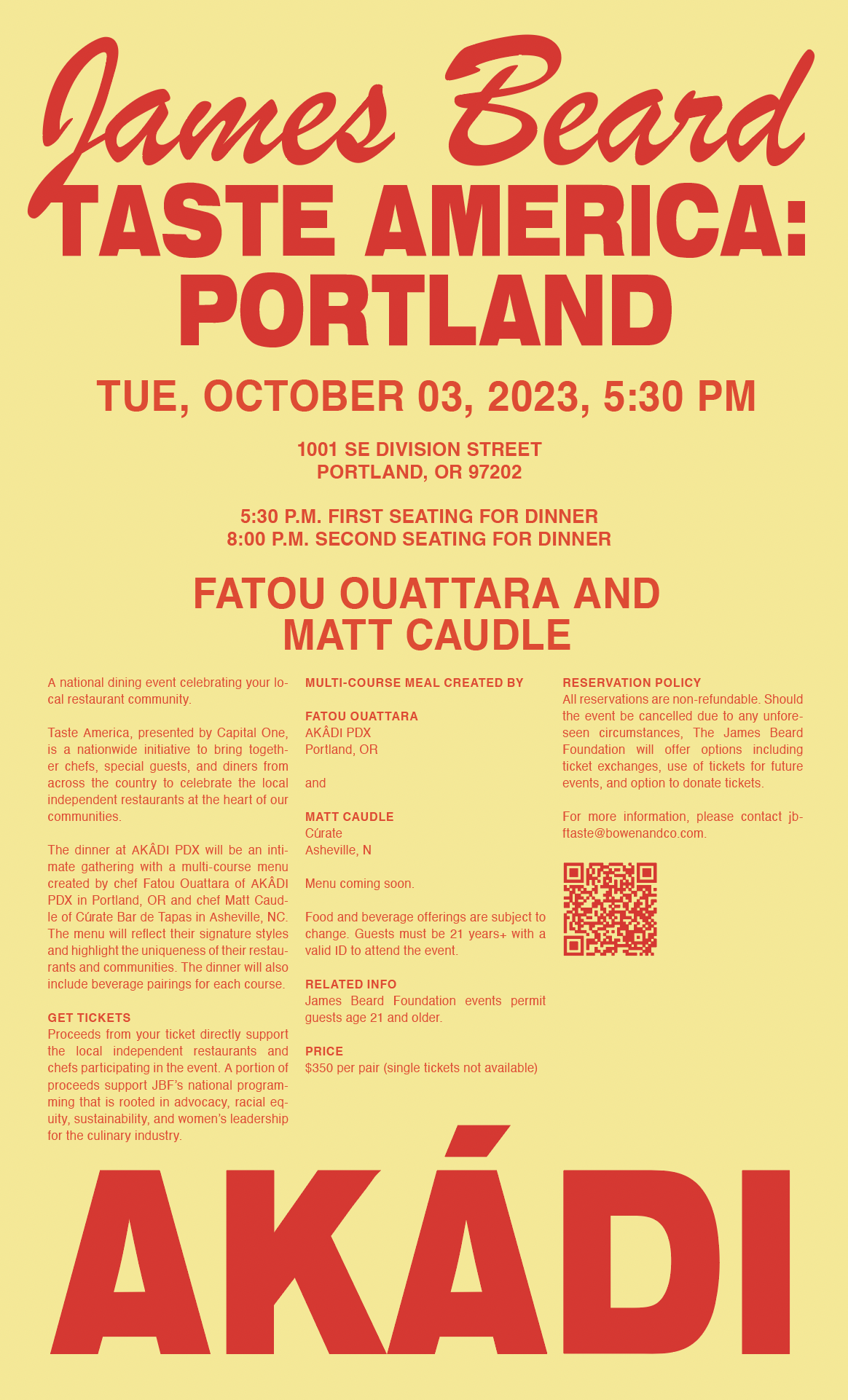 AKÂDI PDX Gallery — West African Cuisine