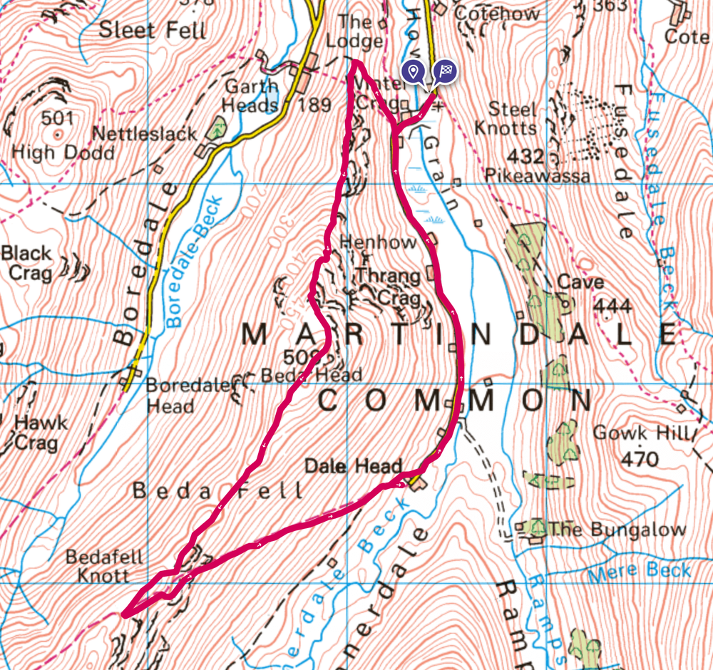 Beda Fell Circular Route from Martindale | Lake District Walks — Simon ...