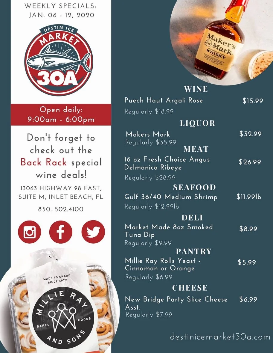 Specials + Recipes + More — Market 30A