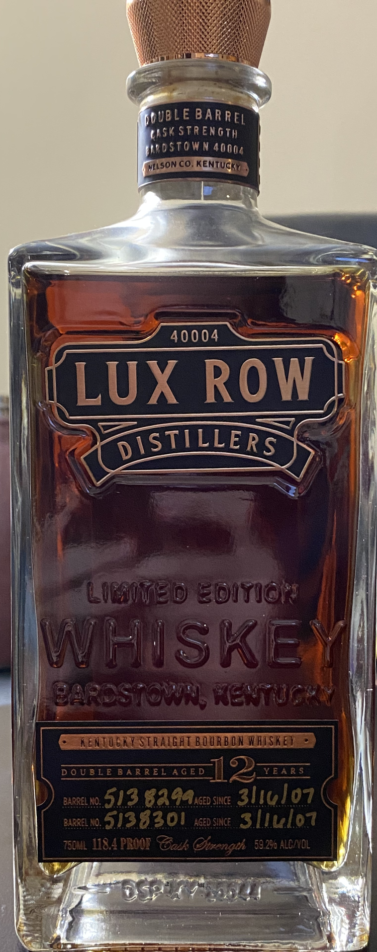 Lux Row Distillers 12 Year Double Barrel Review
