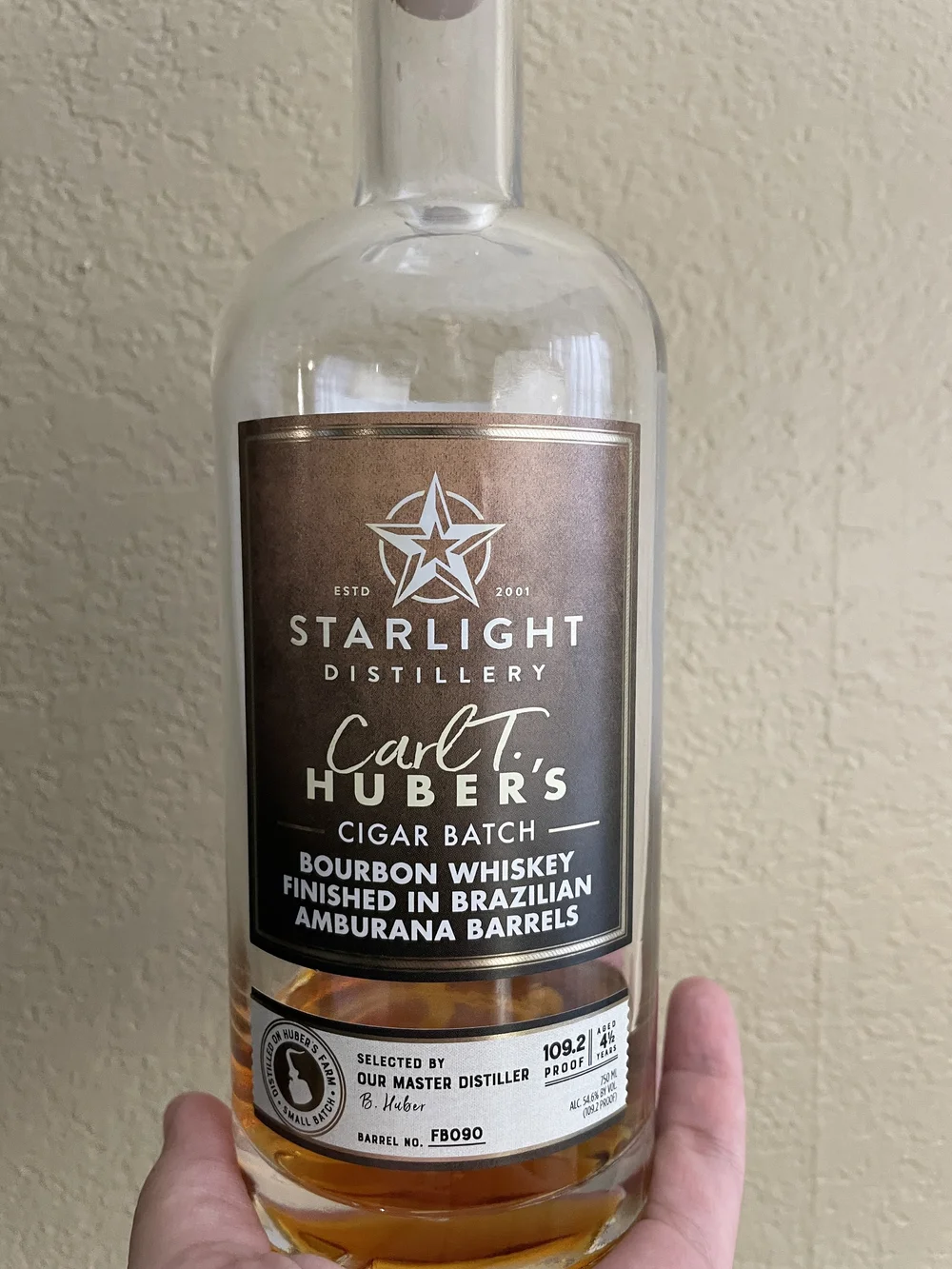 Starlight Huber’s Cigar Batch Brazilian Amburana Barrel-finished ...