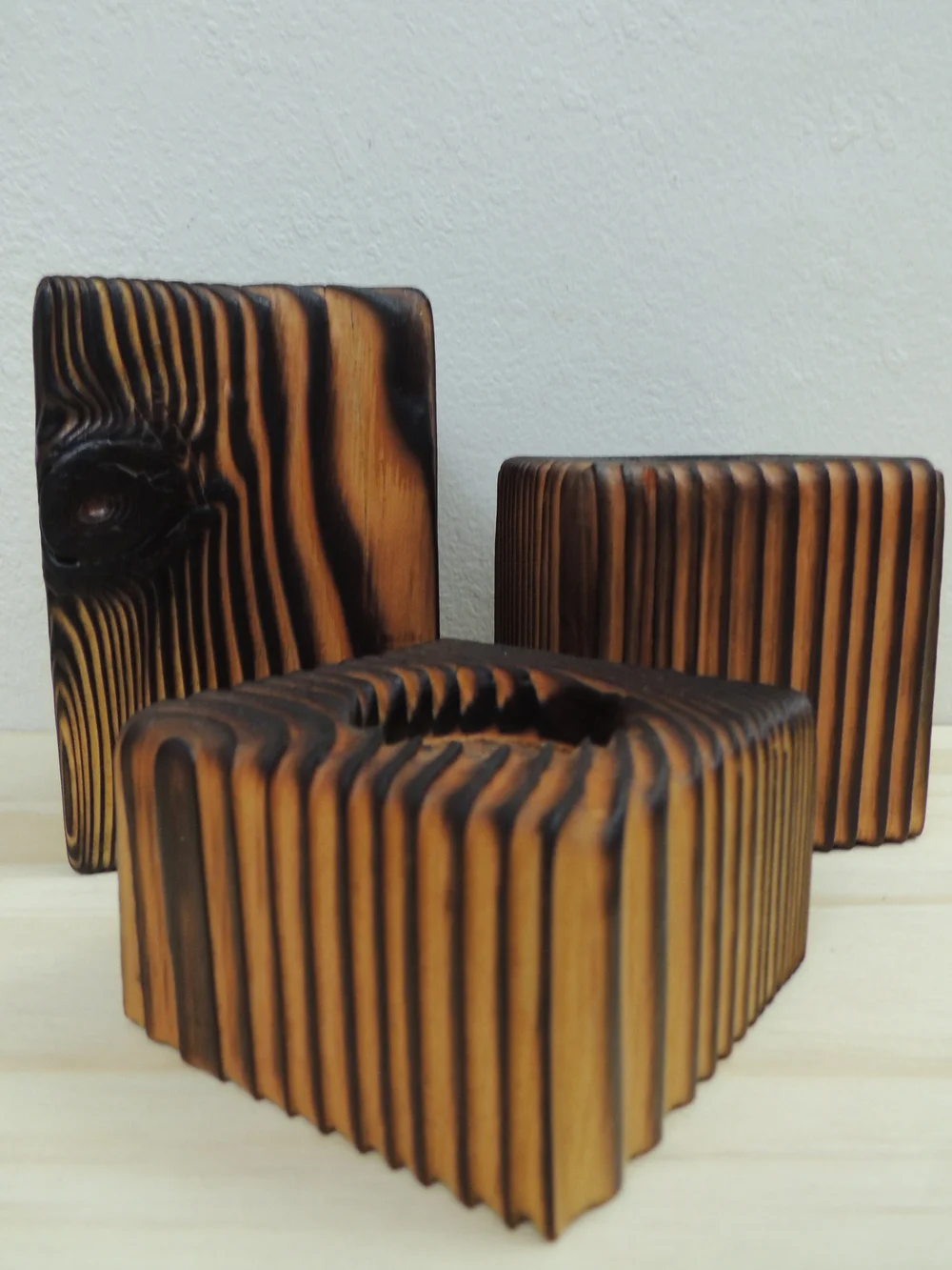 Shou Sugi Ban Wood Pendulum Clock Art - Sipe 0001 — Korzen Designs