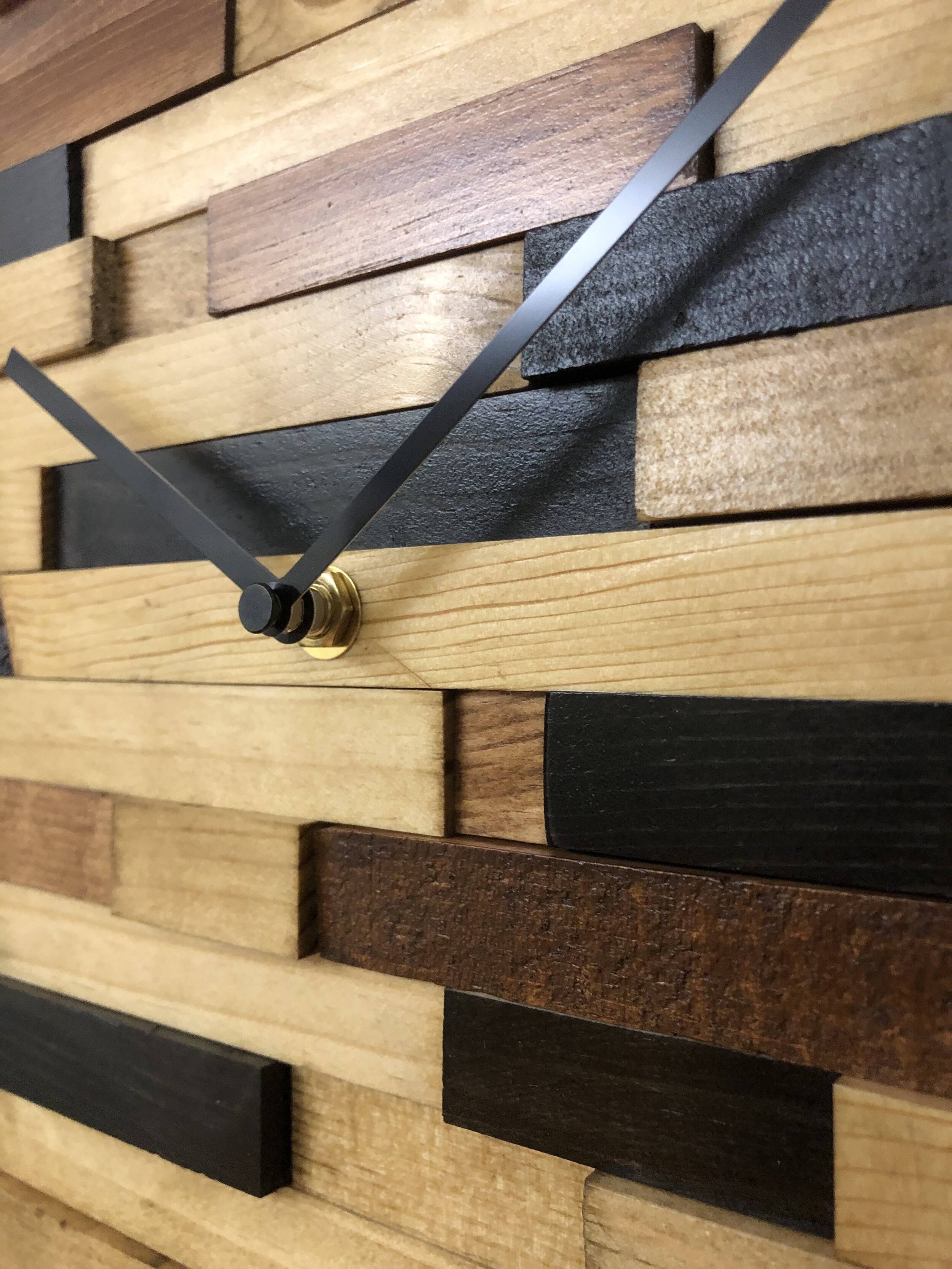 Split Wood Pendulum Clock Art - Torrey 0001 — Korzen Designs