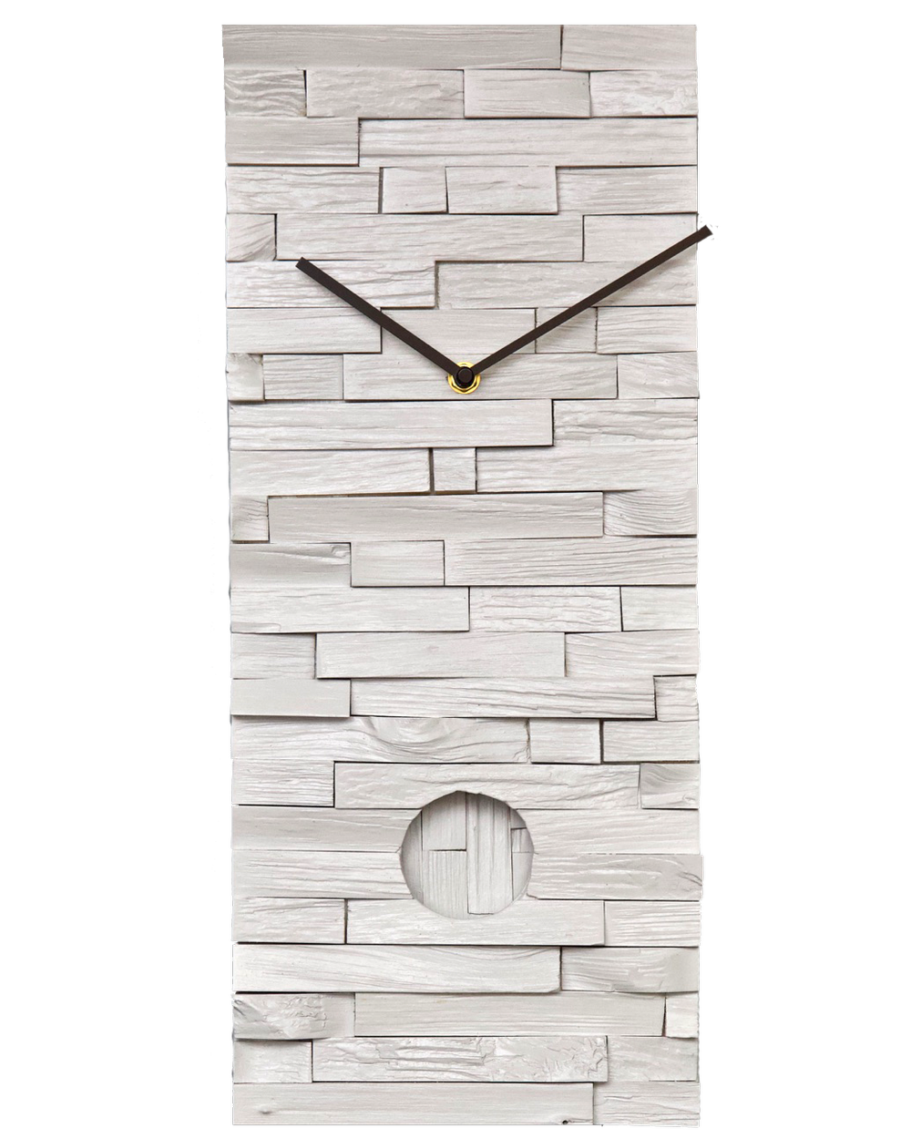 Split Wood Pendulum Clock Art - Grand Johnny 0001 — Korzen Designs