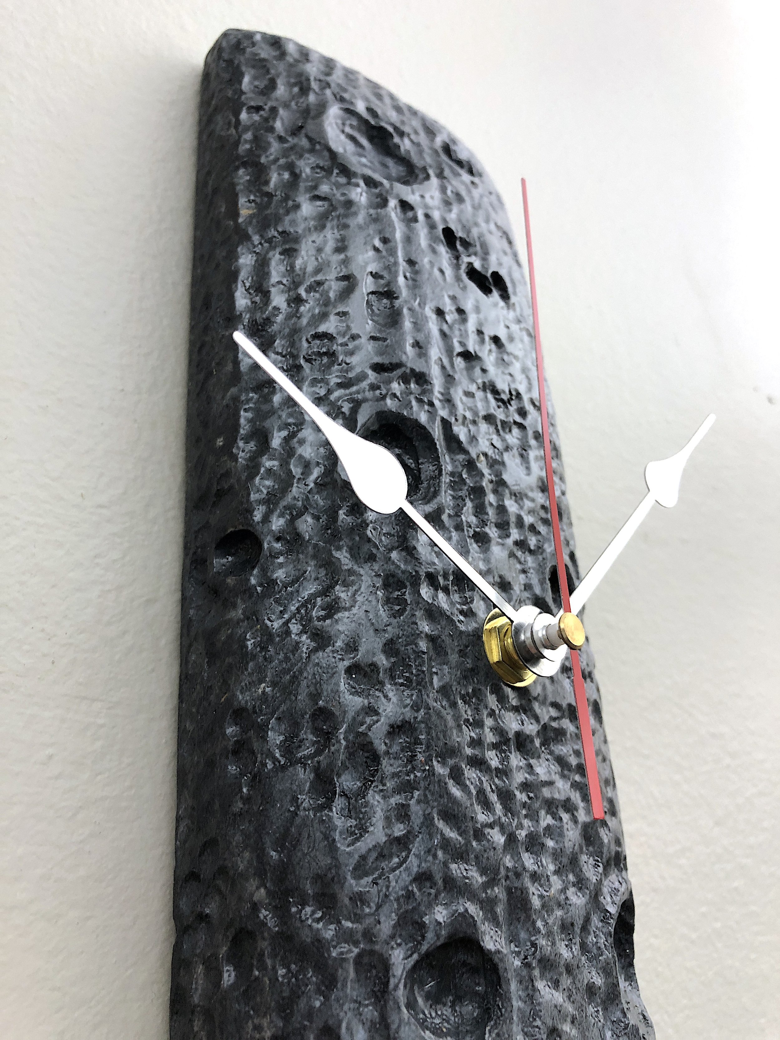 Textured Wood Clock Art - Stanley 0001 — Korzen Designs