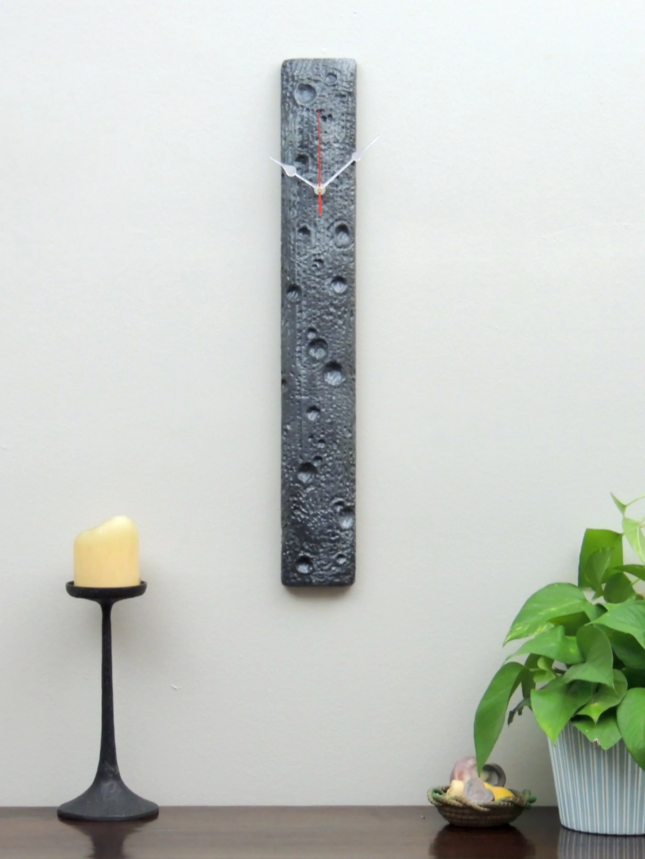 Textured Wood Clock Art - Stanley 0001 — Korzen Designs