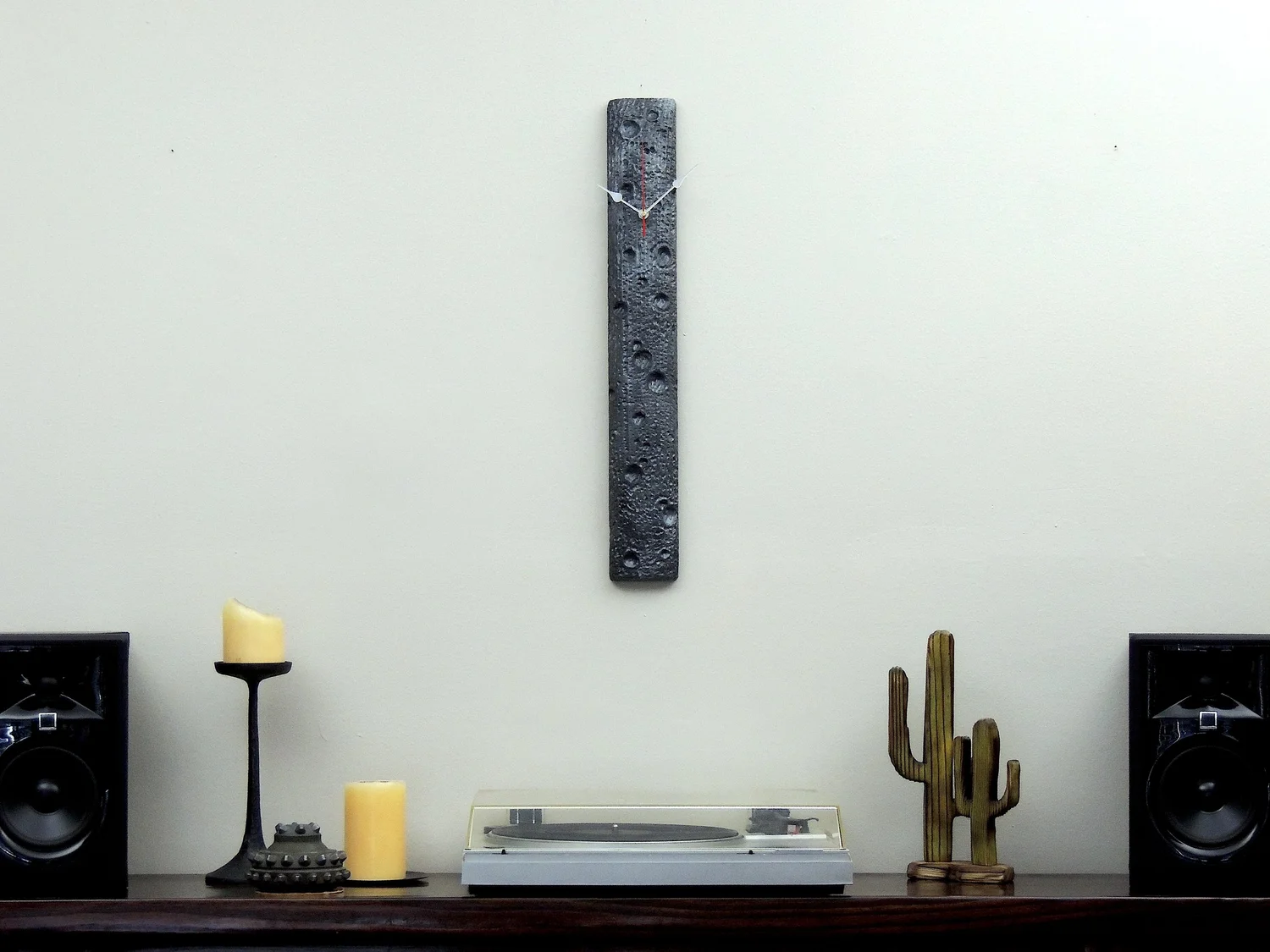 Textured Wood Clock Art - Stanley 0001 — Korzen Designs